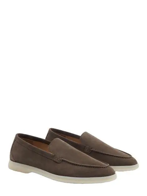 SCAROSSO Ludovica Loafers - Deep Taupe - Suede