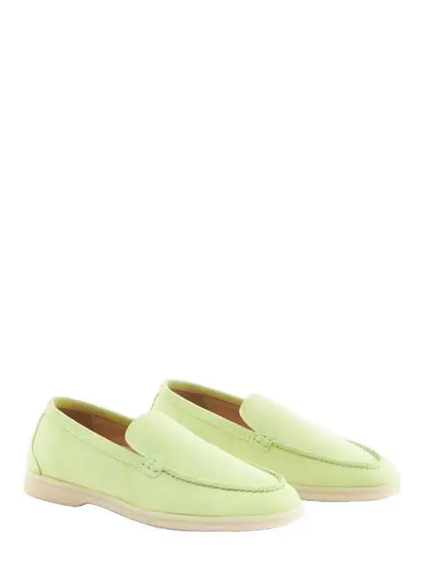 SCAROSSO Ludovica Loafers - Green Matcha - Suede