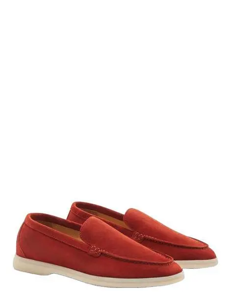 SCAROSSO Ludovica Loafers - Rust - Suede