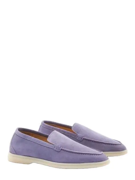 SCAROSSO Ludovica Loafers - Violet - Suede