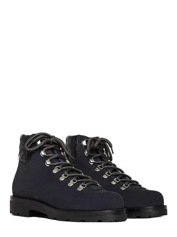 SCAROSSO Catherine Boots - Navy - Suede
