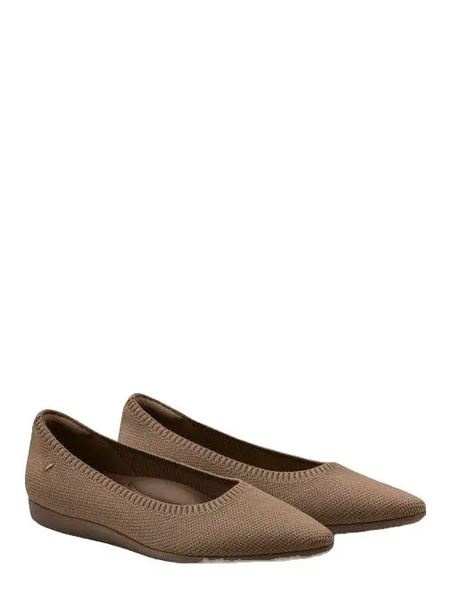 Vivaia Pointed-toe Ballet Flats - Espresso