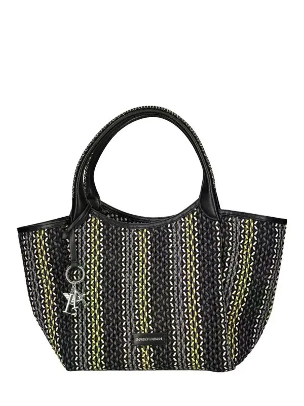 Emporio Armani Geometric-pattern Tote Bag - Black