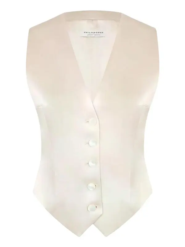 Philosophy Di Lorenzo Serafini Satin Vest - Neutrals