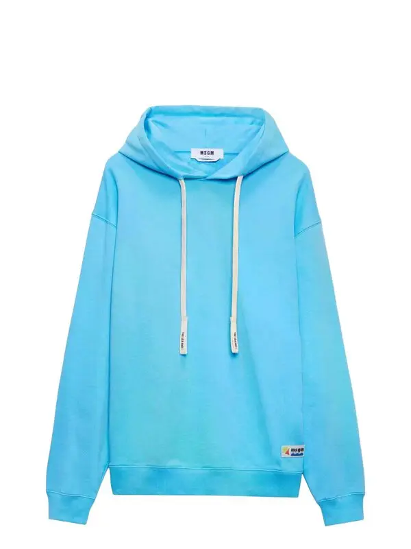 MSGM Cotton Hoodie - Blue