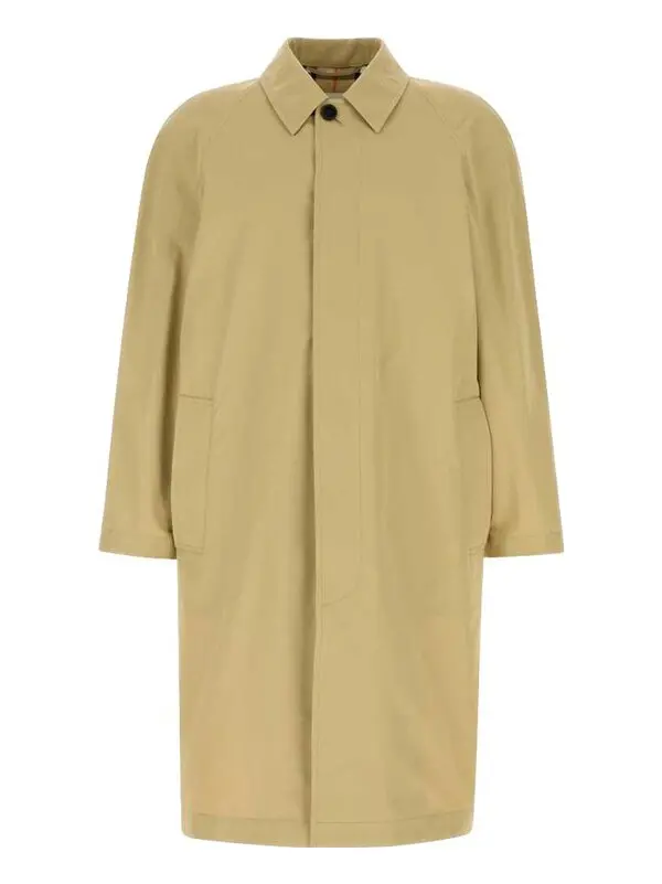 Burberry Cotton Overcoat - Beige O Tan
