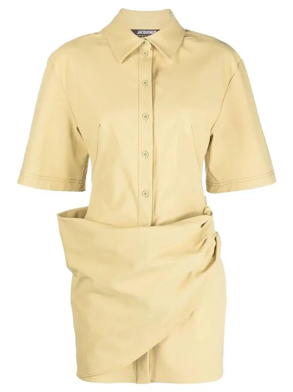 Jacquemus La Robe Camisa Shirt Dress - Light Khaki