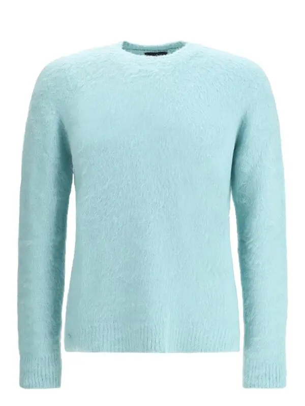 ROBERTO COLLINA Plush Effect Sweater - Green