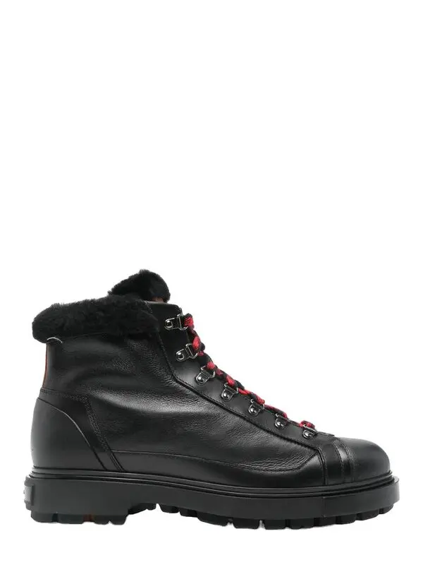 Santoni Lace-up Sneakers - Black