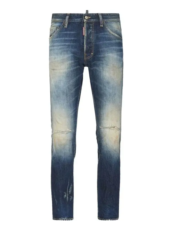 Dsquared2 Low-rise Tapered Jeans - Blue