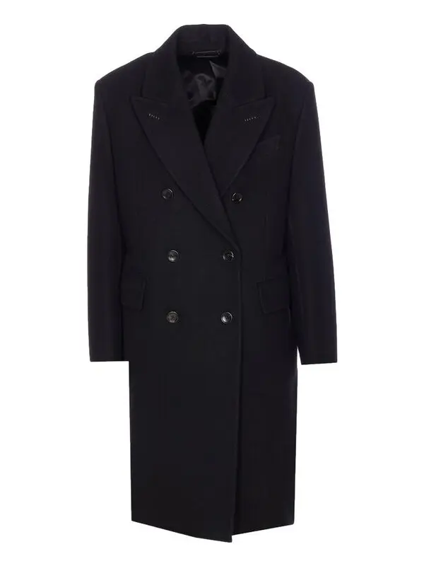 TOM FORD Double-breasted Coat - Black