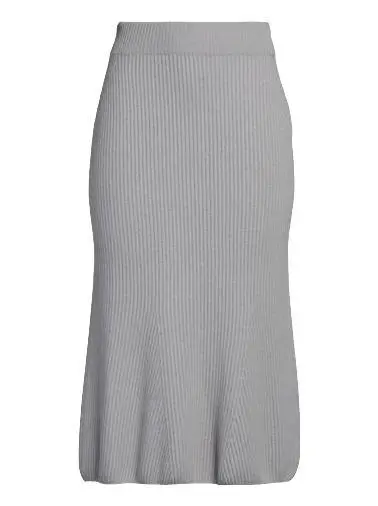 Fedeli Midi Flared Cashmere Skirt - Grey