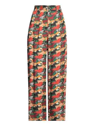 CONNOR & BLAKE Viscose Wide-leg Pants - Green