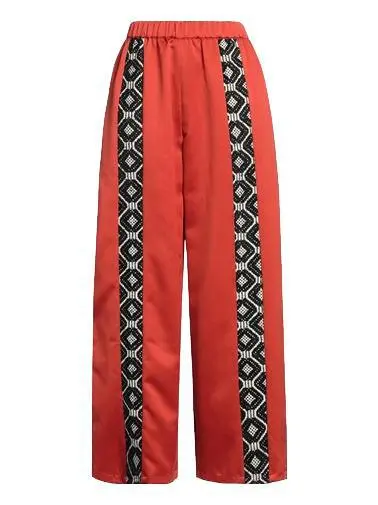 CONNOR & BLAKE Wide Leg Viscose Pants - Orange