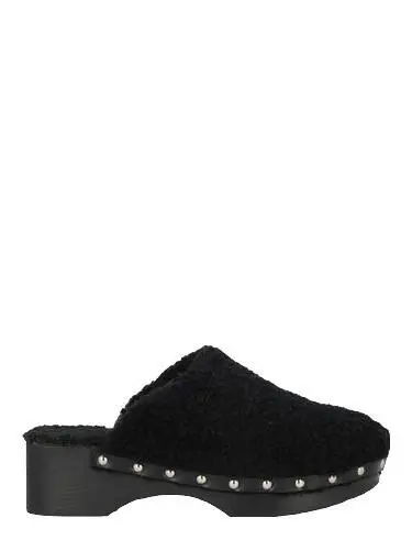 ZEUS + DIONE X ANCIENT GREEK SANDALS Shearling Mules - Black