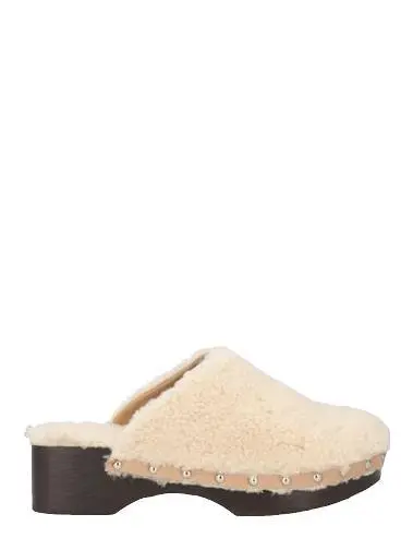 ZEUS + DIONE X ANCIENT GREEK SANDALS Shearling Mules - White