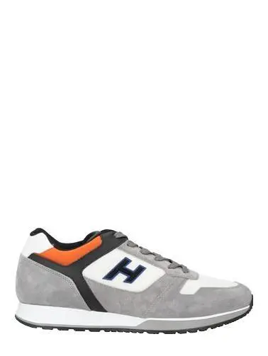 Hogan Leather And Textile Sneakers - White