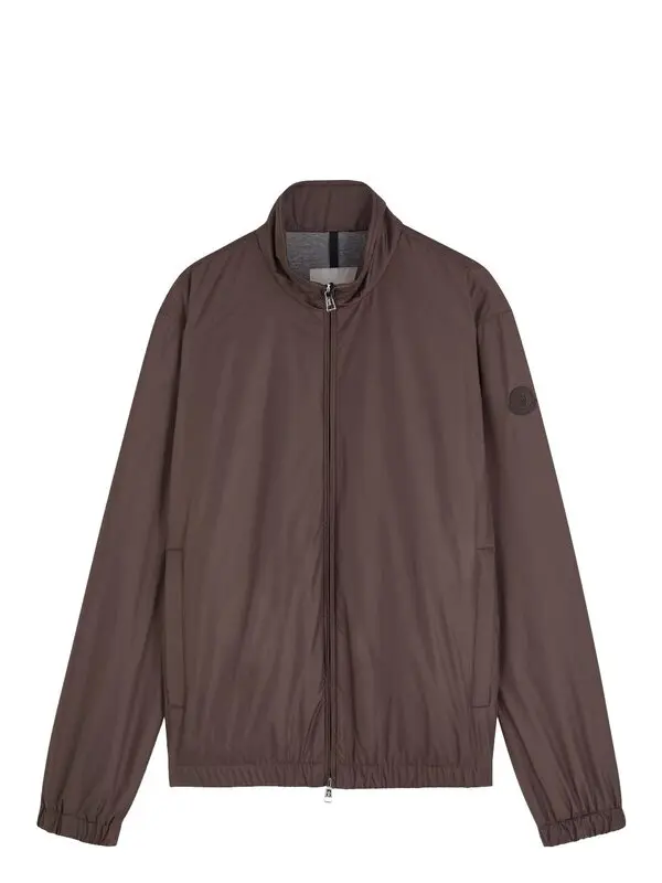 Moncler Meidassa Shell-satin Jacket - Brown