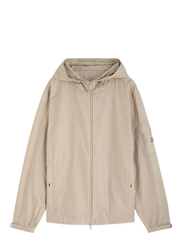 Moncler Etiache Hooded Shell Jacket - Beige