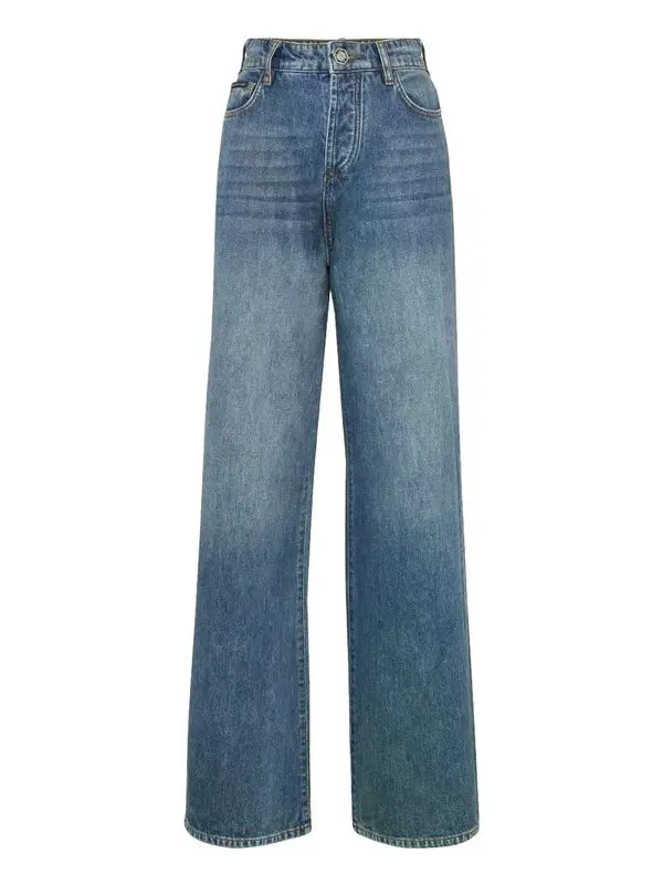 Philipp Plein Logo-embroidered Jeans - Blue