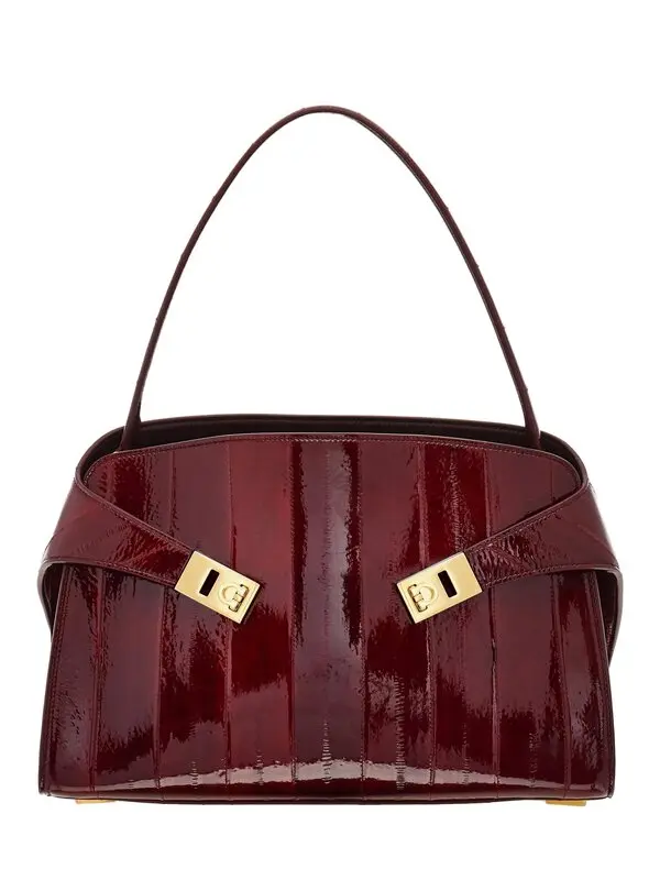 FERRAGAMO Hug Soft Shoulder Bag - Violet