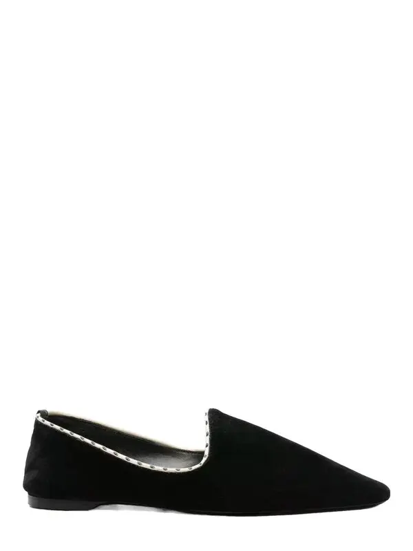 TOTEME Velvet Flats - Black