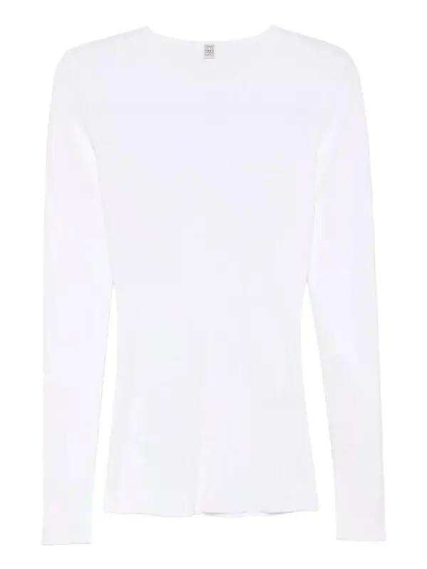 TOTEME Compact Cotton T-shirt - White