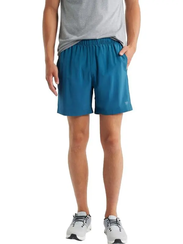 FREE FLY Breeze Athletic Shorts - Legion Blue