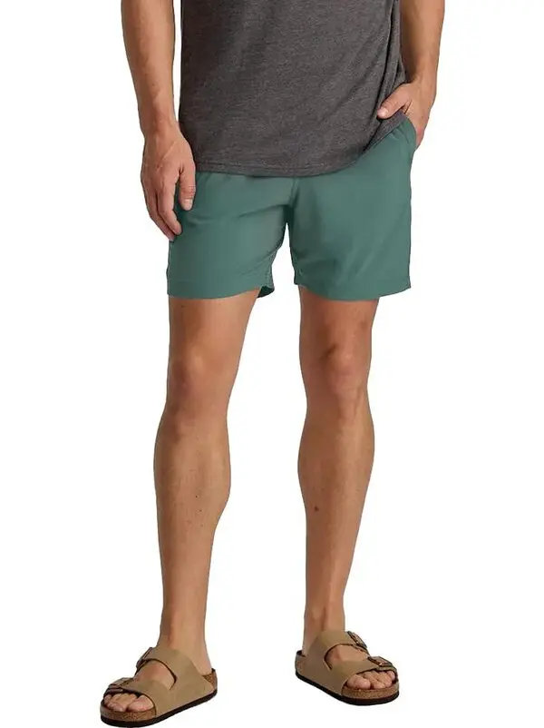 FREE FLY Breeze Athletic Shorts - Sea Pine