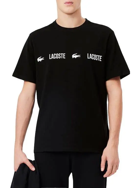 Lacoste Logo Lounge T-shirt - Black/ White