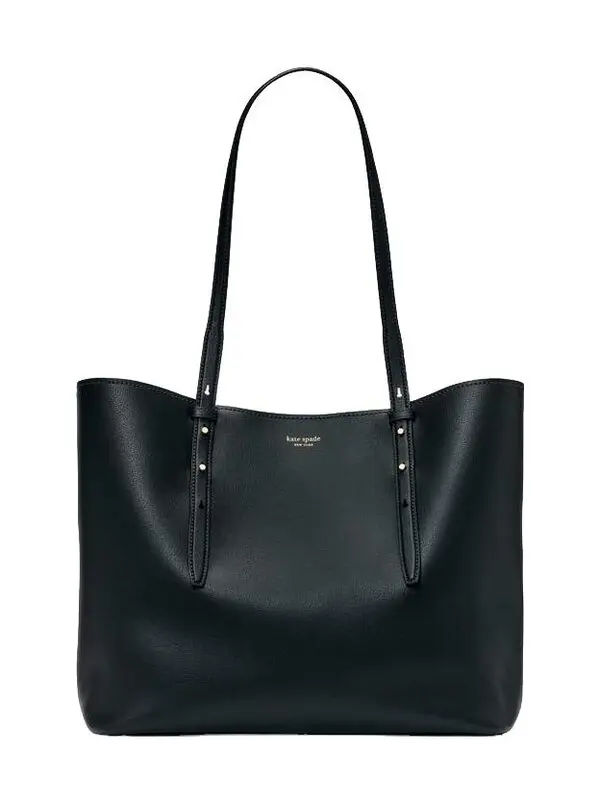 Kate Spade New York Fine Grain Leather Tote - Black
