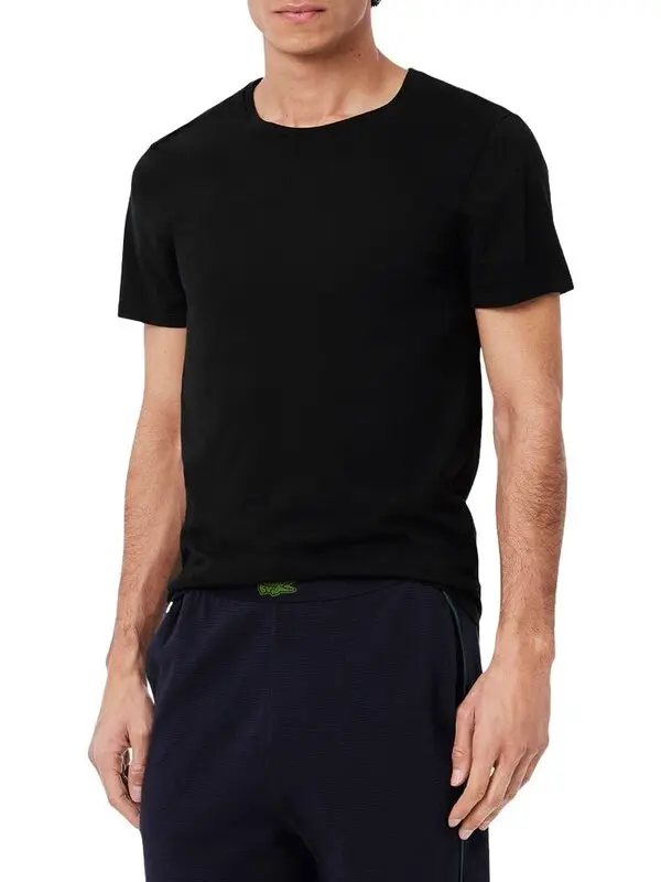 Lacoste 3-pack Cotton Crewneck T-shirts - Black