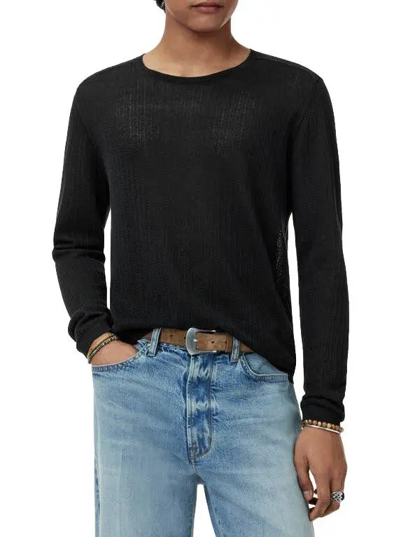 John Varvatos Esperia Textured Sweater - Black