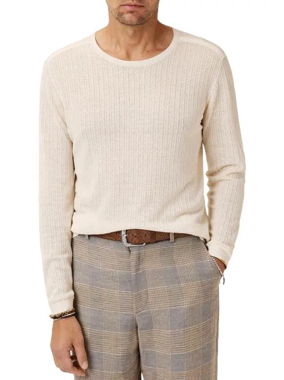 John Varvatos Esperia Textured Sweater - Egg Shell