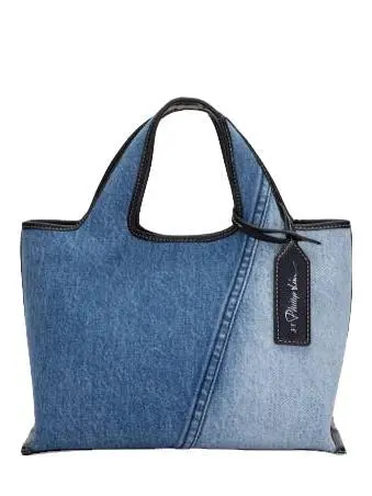 3.1 Phillip Lim Denim Mini Market Tote Bag - Indigo