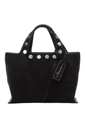 3.1 Phillip Lim Denim Mini Market Tote Bag - Washed Black Denim