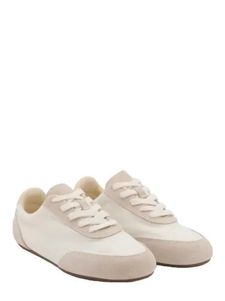 Mango Mixed Media Sneakers - White