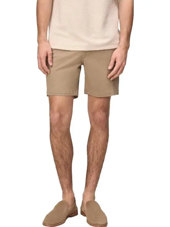 Warp + Weft Flat Front Chino Shorts - Hazelnut