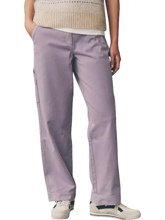 NEXT Cotton Carpenter Pants - Purple