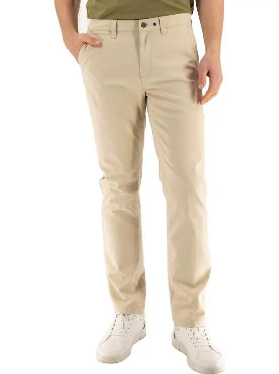 DEVIL-DOG DUNGAREES Cotton Stretch Twill Chinos - Brown Rice