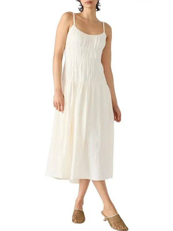 Steve Madden Toby Stretch Cotton Dress - Ivory