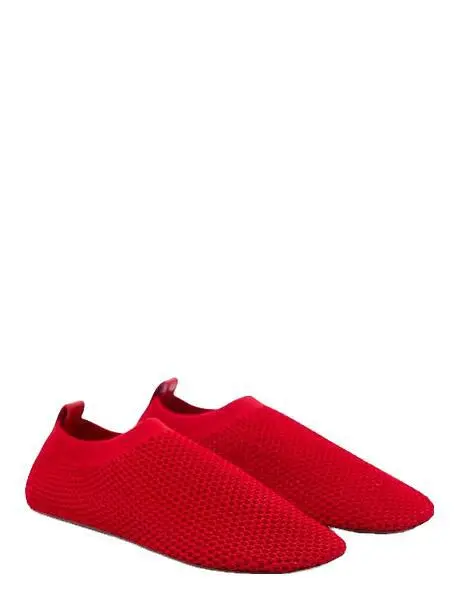 Mango Soft Mesh Flats - Red