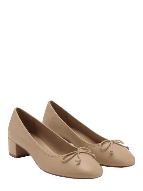 Mango Ballet Pump - Caramel