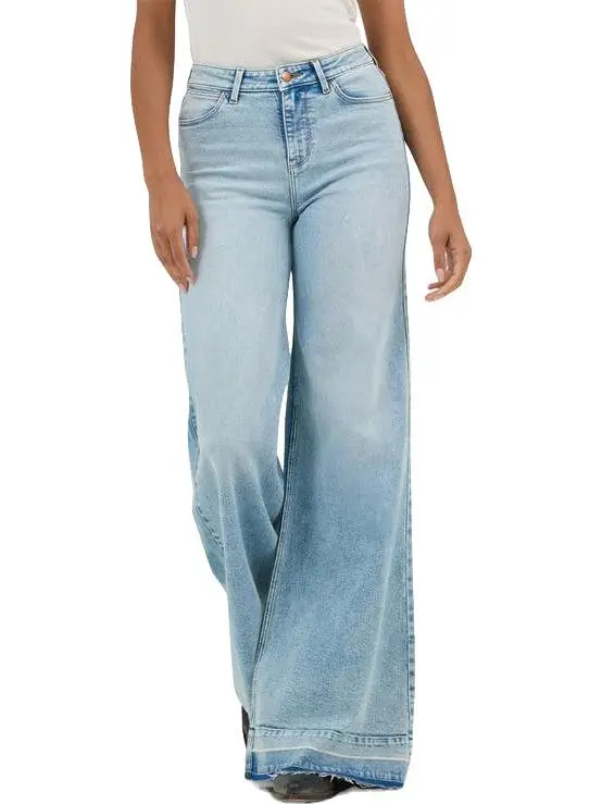 Wrangler Release Hem Wide Leg Jeans - Oasis