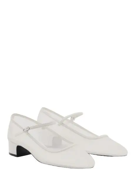 Mango Mary Jane Pumps - White