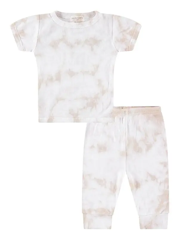 PAIGELAUREN Organic Cotton & Modal T-shirt & Leggings Set - Oat