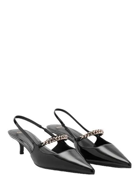 Mango Slingback Pumps - Black