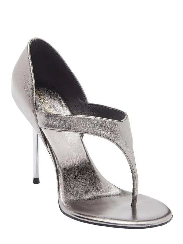 Jeffrey Campbell Rhian Stiletto Sandal - Pewter Metallic