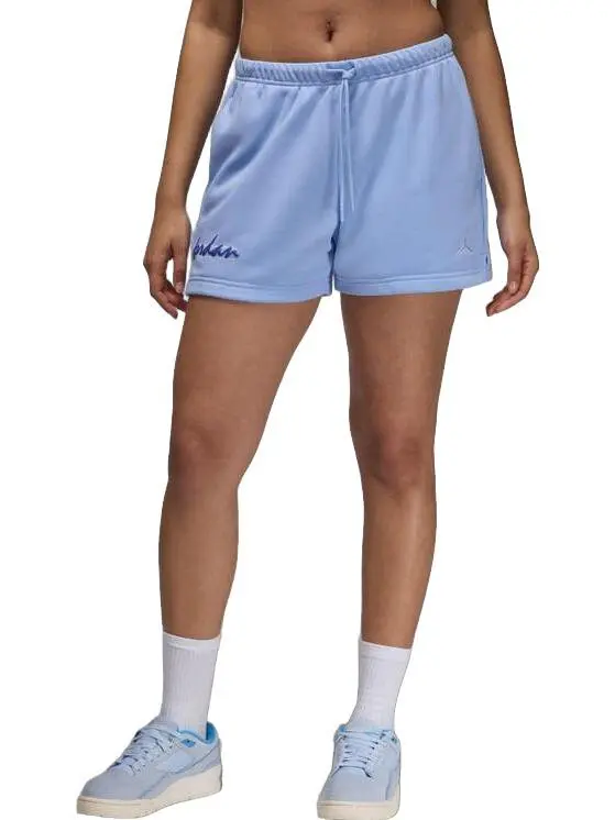 JORDAN Brooklyn Fleece Sweat Shorts - Aluminum/ White