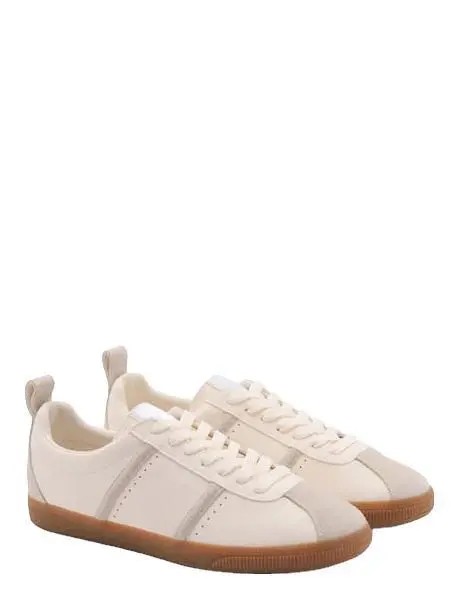 Mango Contrast Panel Sneakers - White